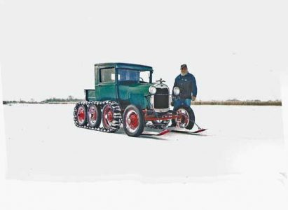 Ford Model A on Snowshoes - Farm Collector